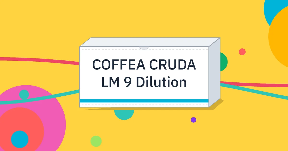 Symbolbild: Packung mit der Aufschrift COFFEA CRUDA LM 9 Dilution (PZN 12830847) – Verfügbarkeit und Bezug in Apotheken in Frankfurt am Main