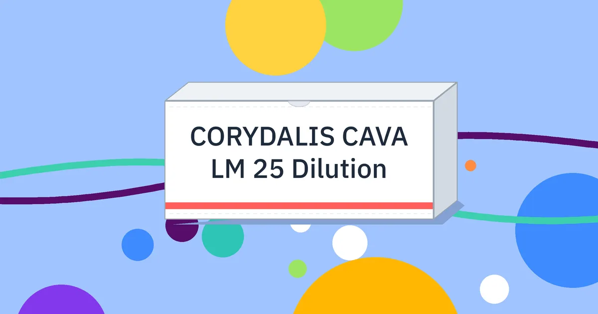 Symbolbild: Packung mit der Aufschrift CORYDALIS CAVA LM 25 Dilution (PZN 13453683) – Verfügbarkeit und Bezug in Apotheken in Frankfurt am Main