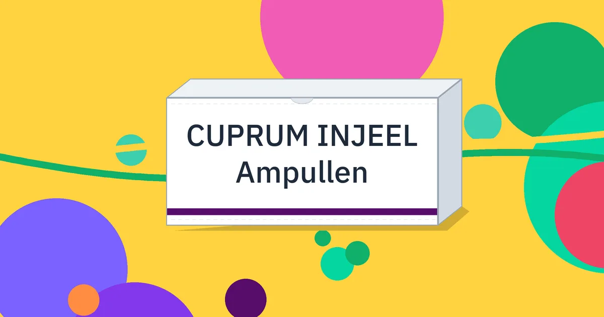 Symbolbild: Packung mit der Aufschrift CUPRUM INJEEL Ampullen (PZN 00252196) – Verfügbarkeit und Bezug in Apotheken in Frankfurt am Main