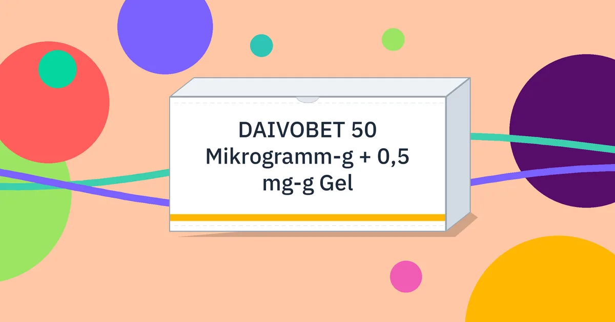 Symbolbild: Packung mit der Aufschrift DAIVOBET 50 Mikrogramm-g + 0,5 mg-g Gel (PZN 20058817) – Verfügbarkeit und Bezug in Apotheken in Frankfurt am Main