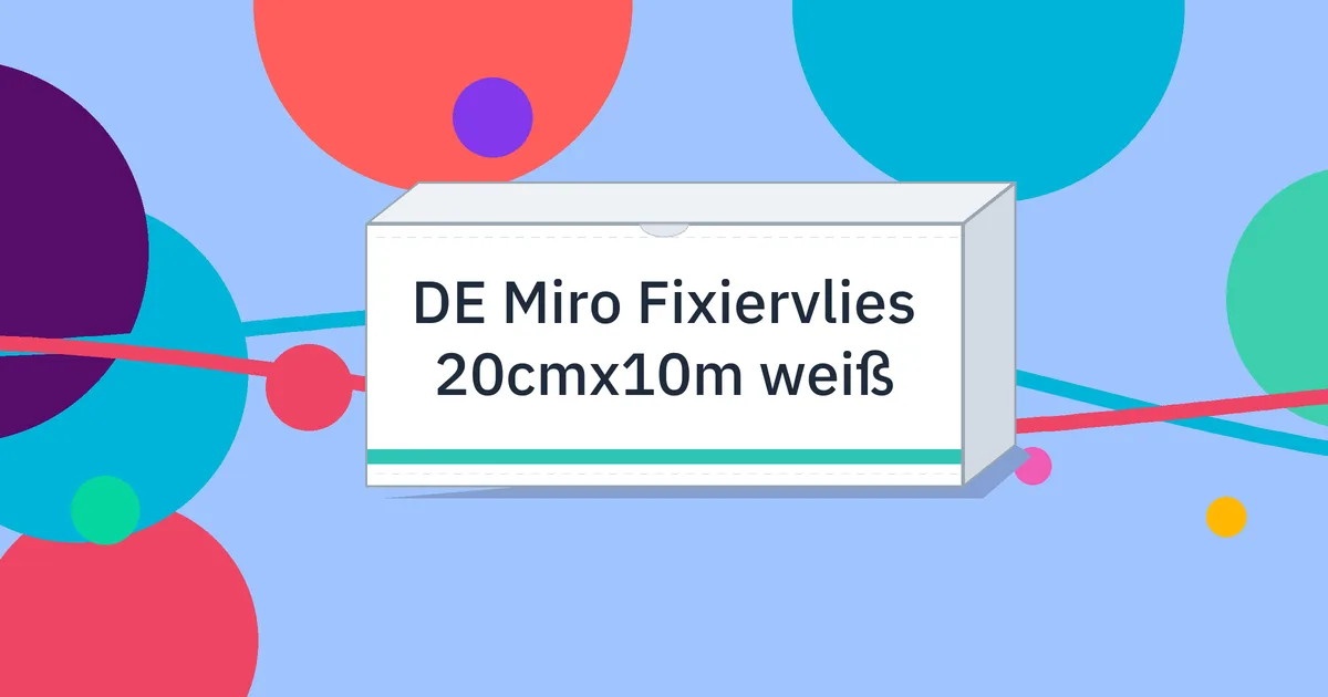 Symbolbild: Packung mit der Aufschrift DE Miro Fixiervlies 20cmx10m weiß (PZN 09747338) – Verfügbarkeit und Bezug in Apotheken in Frankfurt am Main