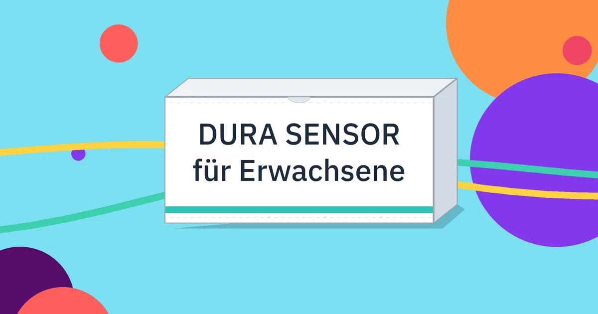 Symbolbild: Packung mit der Aufschrift DURA SENSOR für Erwachsene (PZN 03488108) – Verfügbarkeit und Bezug in Apotheken in Frankfurt am Main