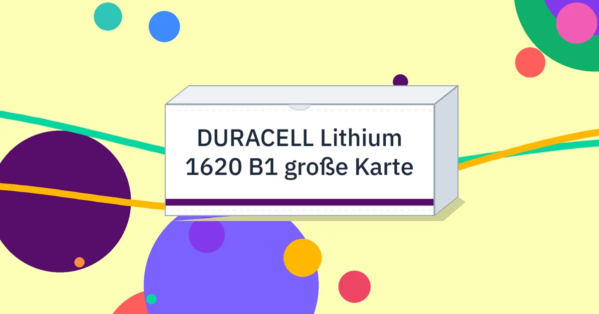 Symbolbild: Packung mit der Aufschrift DURACELL Lithium 1620 B1 große Karte (PZN 10223758) – Verfügbarkeit und Bezug in Apotheken in Frankfurt am Main