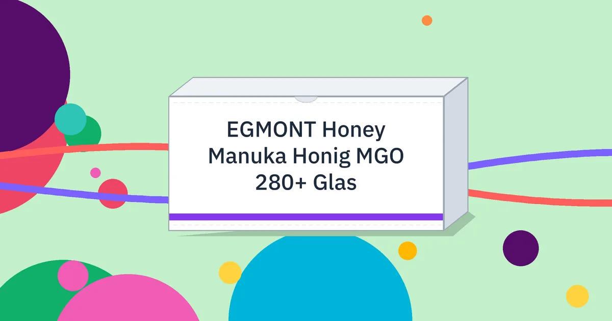 Symbolbild: Packung mit der Aufschrift EGMONT Honey Manuka Honig MGO 280+ Glas (PZN 19233155) – Verfügbarkeit und Bezug in Apotheken in Frankfurt am Main
