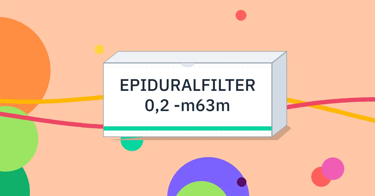 Symbolbild: Packung mit der Aufschrift EPIDURALFILTER 0,2 -m63m (PZN 09105077) – Verfügbarkeit und Bezug in Apotheken in Frankfurt am Main