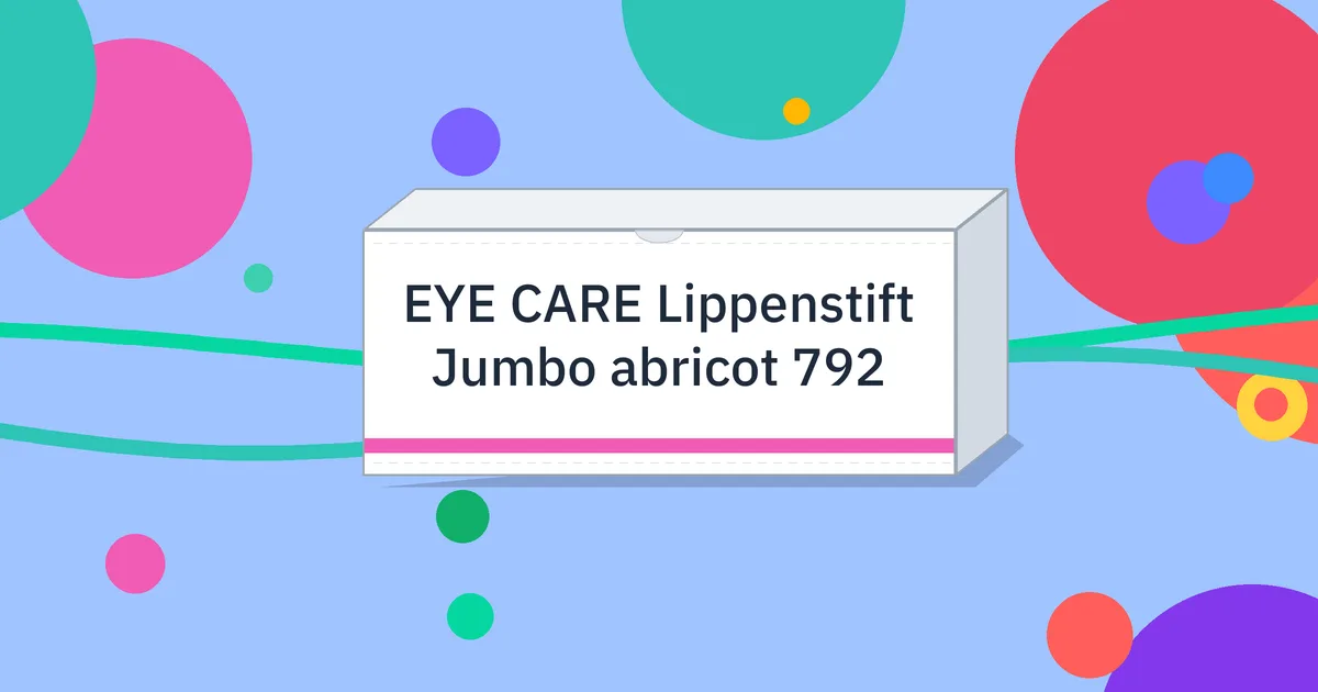 Symbolbild: Packung mit der Aufschrift EYE CARE Lippenstift Jumbo abricot 792 (PZN 11058273) – Verfügbarkeit und Bezug in Apotheken in Frankfurt am Main