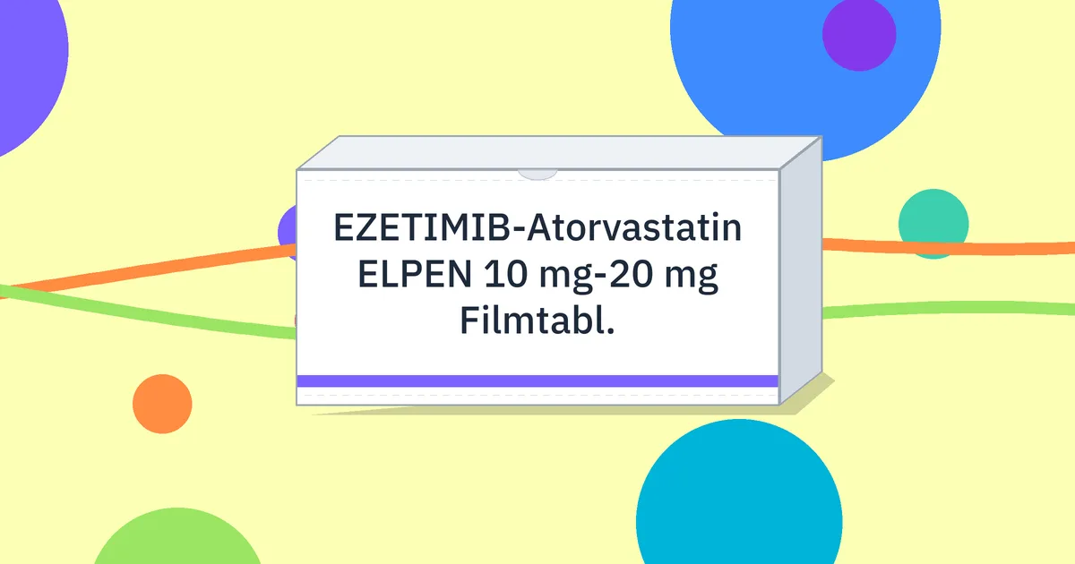 Symbolbild: Packung mit der Aufschrift EZETIMIB-Atorvastatin ELPEN 10 mg-20 mg Filmtabl. (PZN 17244686) – Verfügbarkeit und Bezug in Apotheken in Frankfurt am Main