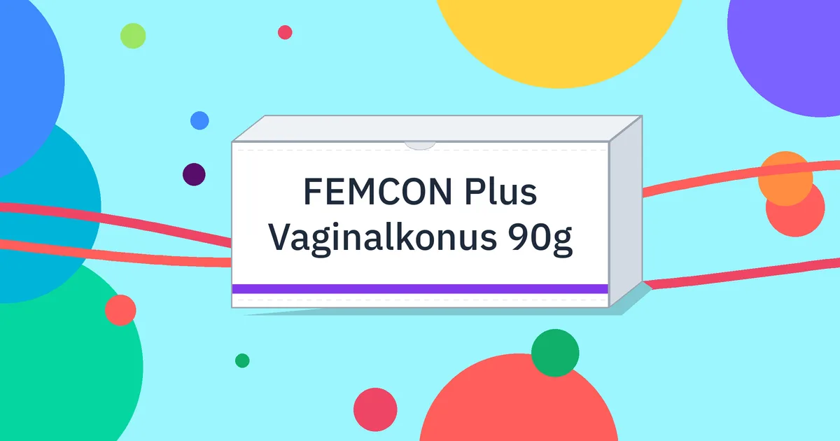 Symbolbild: Packung mit der Aufschrift FEMCON Plus Vaginalkonus 90g (PZN 12537857) – Verfügbarkeit und Bezug in Apotheken in Frankfurt am Main