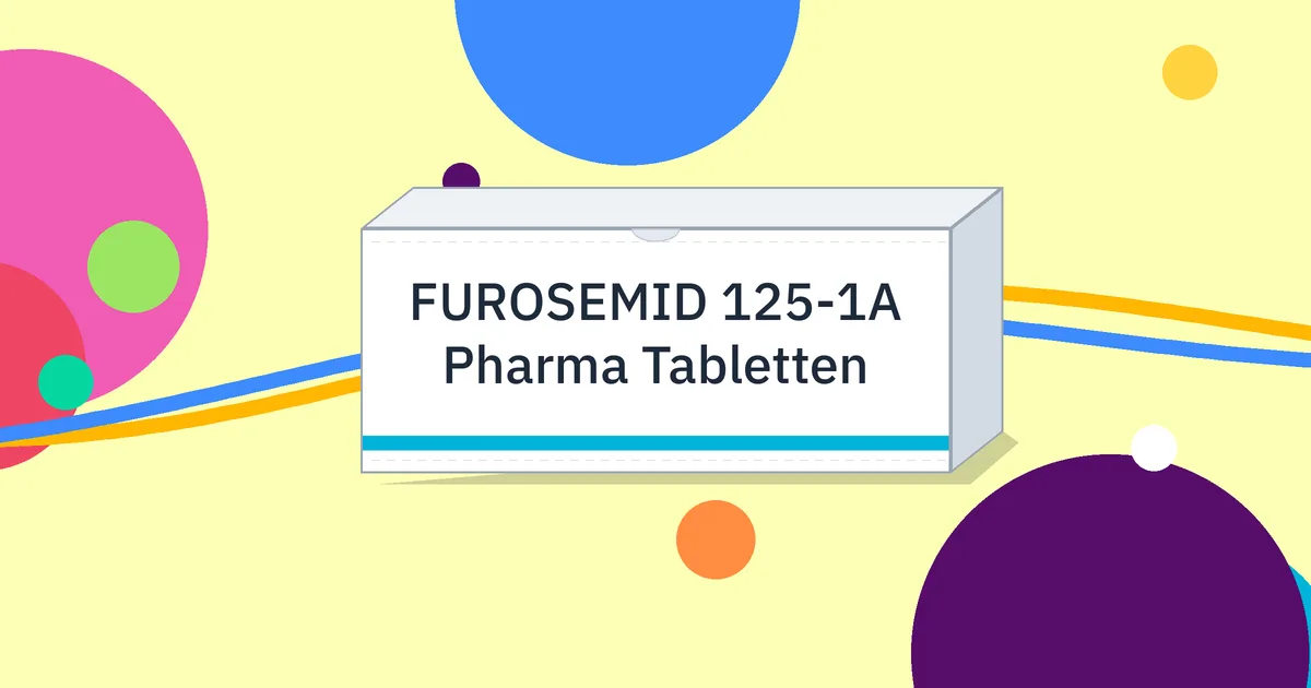 Symbolbild: Packung mit der Aufschrift FUROSEMID 125-1A Pharma Tabletten (PZN 03075470) – Verfügbarkeit und Bezug in Apotheken in Frankfurt am Main