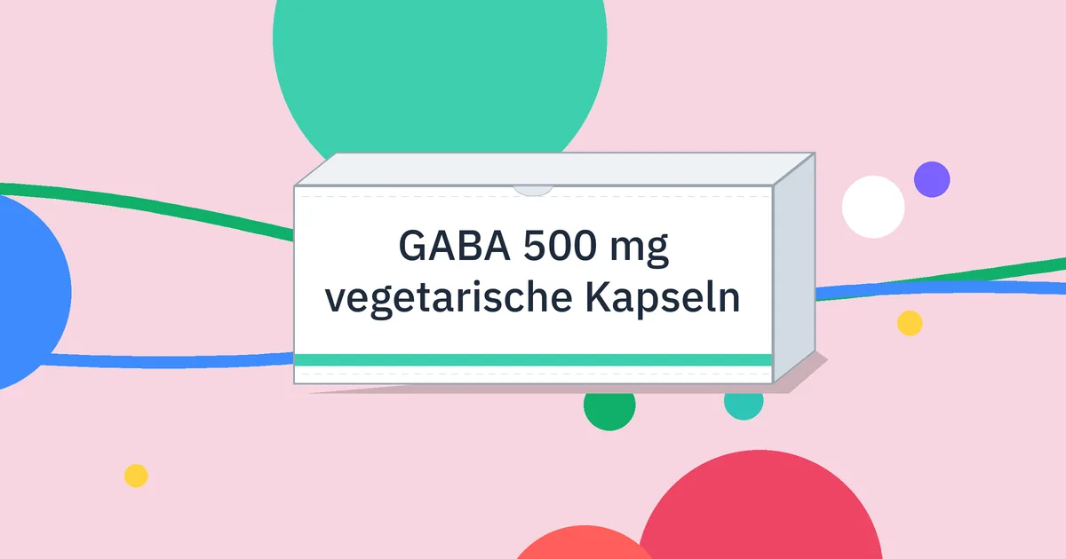 Symbolbild: Packung mit der Aufschrift GABA 500 mg vegetarische Kapseln (PZN 09002851) – Verfügbarkeit und Bezug in Apotheken in Frankfurt am Main