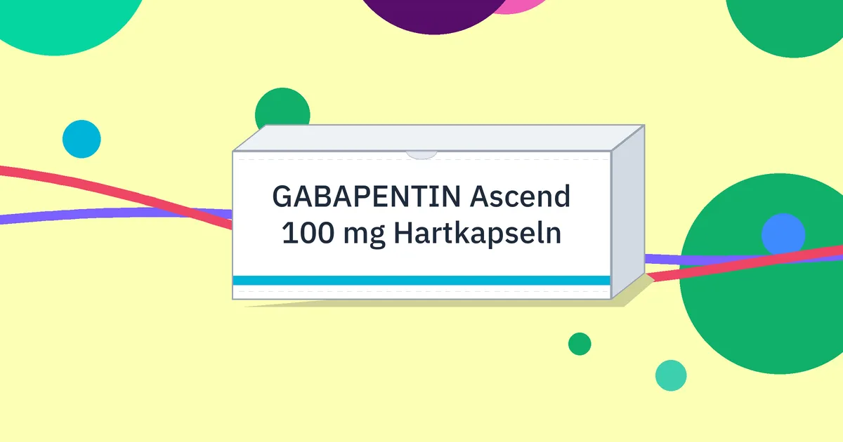 Symbolbild: Packung mit der Aufschrift GABAPENTIN Ascend 100 mg Hartkapseln (PZN 18325381) – Verfügbarkeit und Bezug in Apotheken in Frankfurt am Main