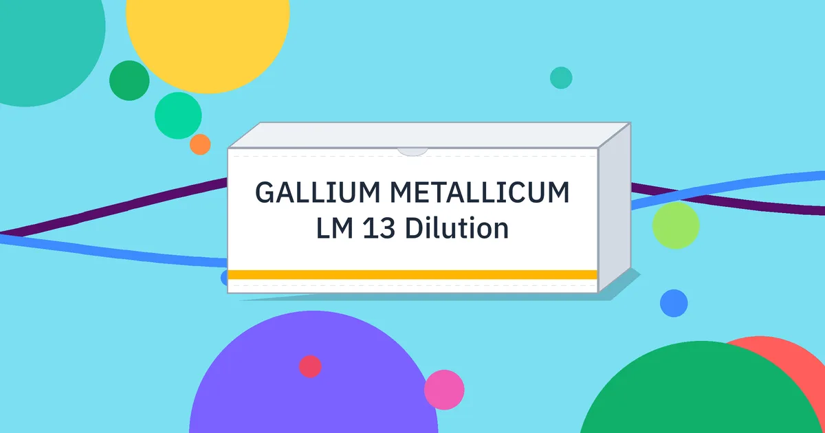 Symbolbild: Packung mit der Aufschrift GALLIUM METALLICUM LM 13 Dilution (PZN 12874891) – Verfügbarkeit und Bezug in Apotheken in Frankfurt am Main