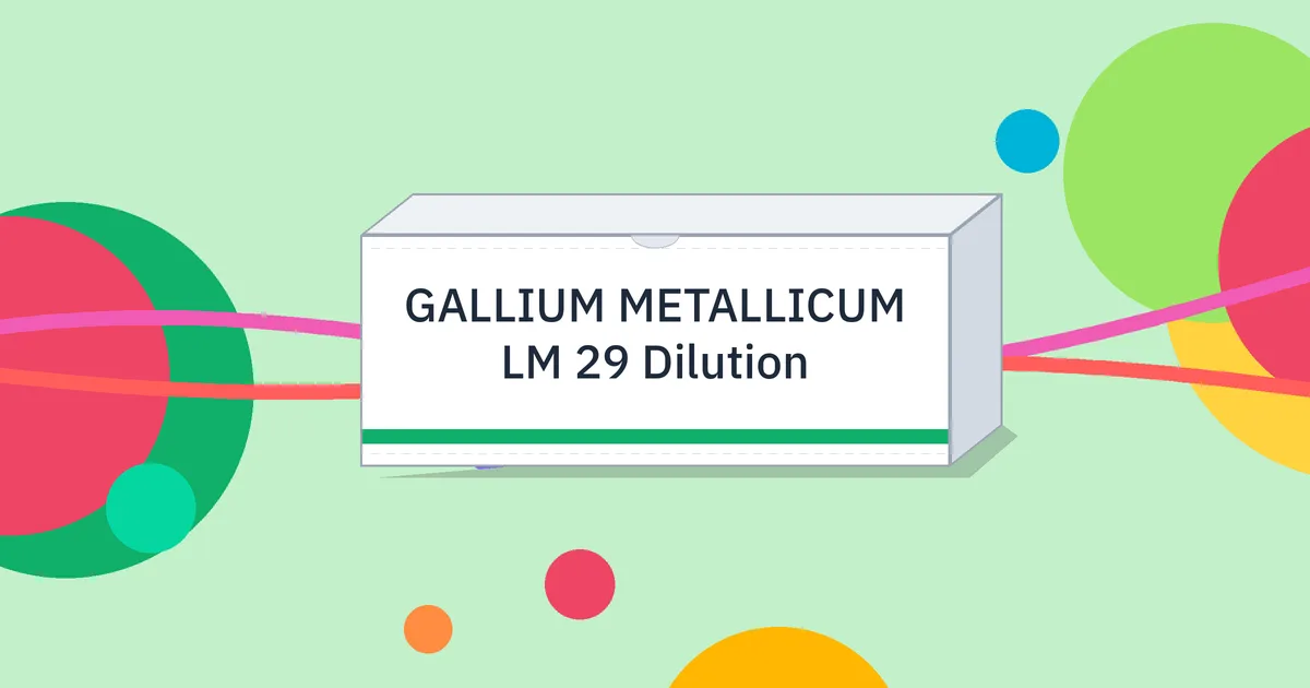 Symbolbild: Packung mit der Aufschrift GALLIUM METALLICUM LM 29 Dilution (PZN 12875063) – Verfügbarkeit und Bezug in Apotheken in Frankfurt am Main