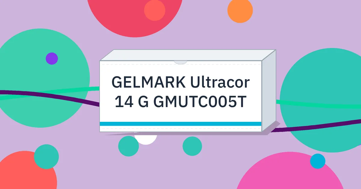 Symbolbild: Packung mit der Aufschrift GELMARK Ultracor 14 G GMUTC005T (PZN 03562543) – Verfügbarkeit und Bezug in Apotheken in Frankfurt am Main