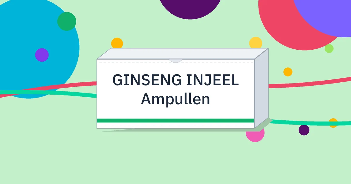 Symbolbild: Packung mit der Aufschrift GINSENG INJEEL Ampullen (PZN 00419905) – Verfügbarkeit und Bezug in Apotheken in Frankfurt am Main