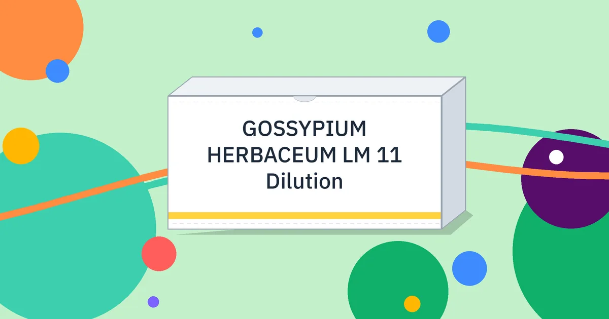 Symbolbild: Packung mit der Aufschrift GOSSYPIUM HERBACEUM LM 11 Dilution (PZN 13545586) – Verfügbarkeit und Bezug in Apotheken in Frankfurt am Main