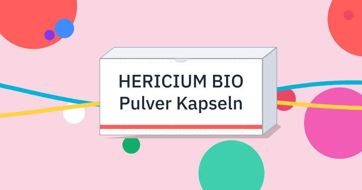 Symbolbild: Packung mit der Aufschrift HERICIUM BIO Pulver Kapseln (PZN 01323165) – Verfügbarkeit und Bezug in Apotheken in Frankfurt am Main
