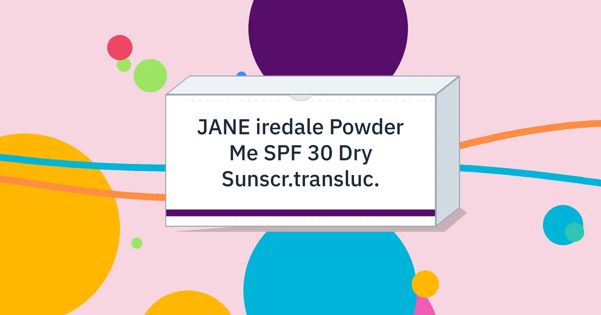 Symbolbild: Packung mit der Aufschrift JANE iredale Powder Me SPF 30 Dry Sunscr.transluc. (PZN 15197681) – Verfügbarkeit und Bezug in Apotheken in Frankfurt am Main