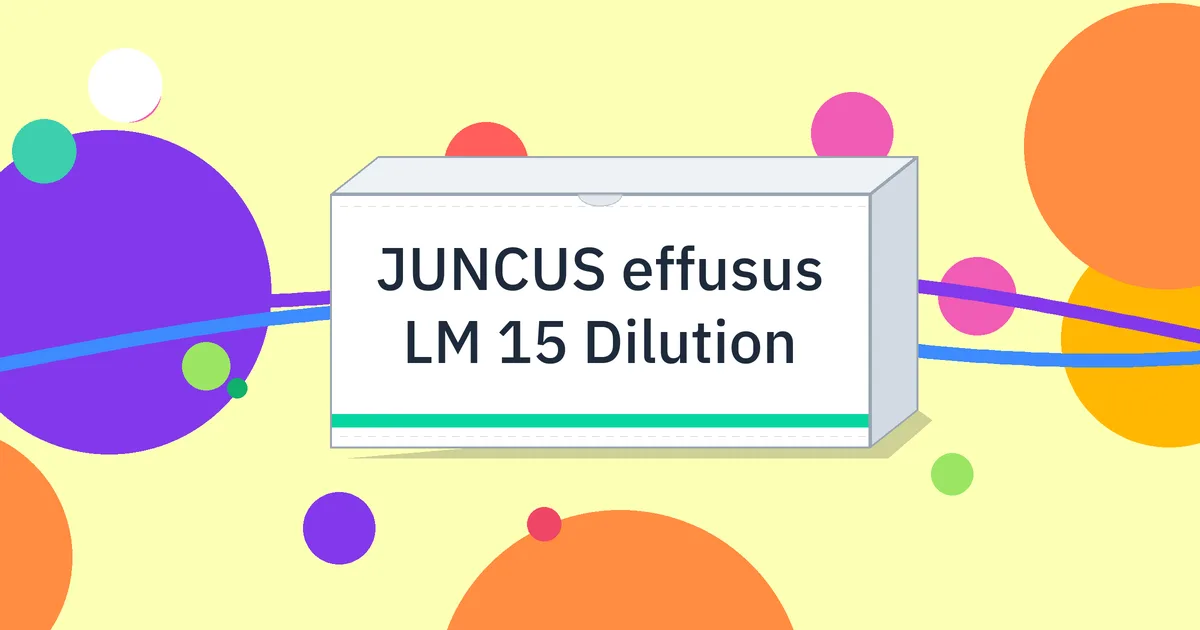Symbolbild: Packung mit der Aufschrift JUNCUS effusus LM 15 Dilution (PZN 13564187) – Verfügbarkeit und Bezug in Apotheken in Frankfurt am Main