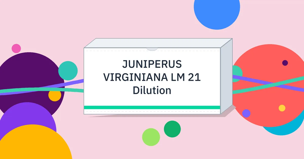 Symbolbild: Packung mit der Aufschrift JUNIPERUS VIRGINIANA LM 21 Dilution (PZN 13565229) – Verfügbarkeit und Bezug in Apotheken in Frankfurt am Main