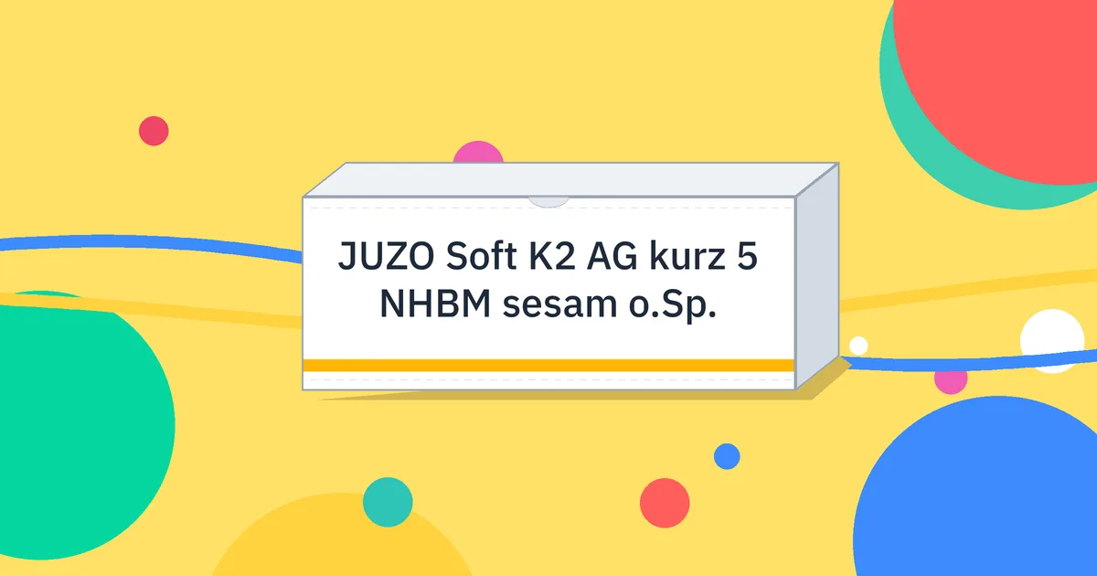 Symbolbild: Packung mit der Aufschrift JUZO Soft K2 AG kurz 5 NHBM sesam o.Sp. (PZN 14998456) – Verfügbarkeit und Bezug in Apotheken in Frankfurt am Main
