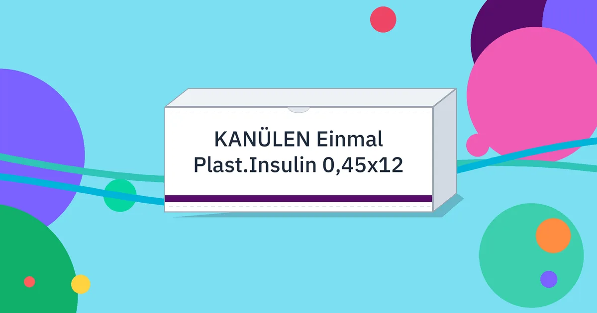 Symbolbild: Packung mit der Aufschrift KANÜLEN Einmal Plast.Insulin 0,45x12 (PZN 02440140) – Verfügbarkeit und Bezug in Apotheken in Frankfurt am Main