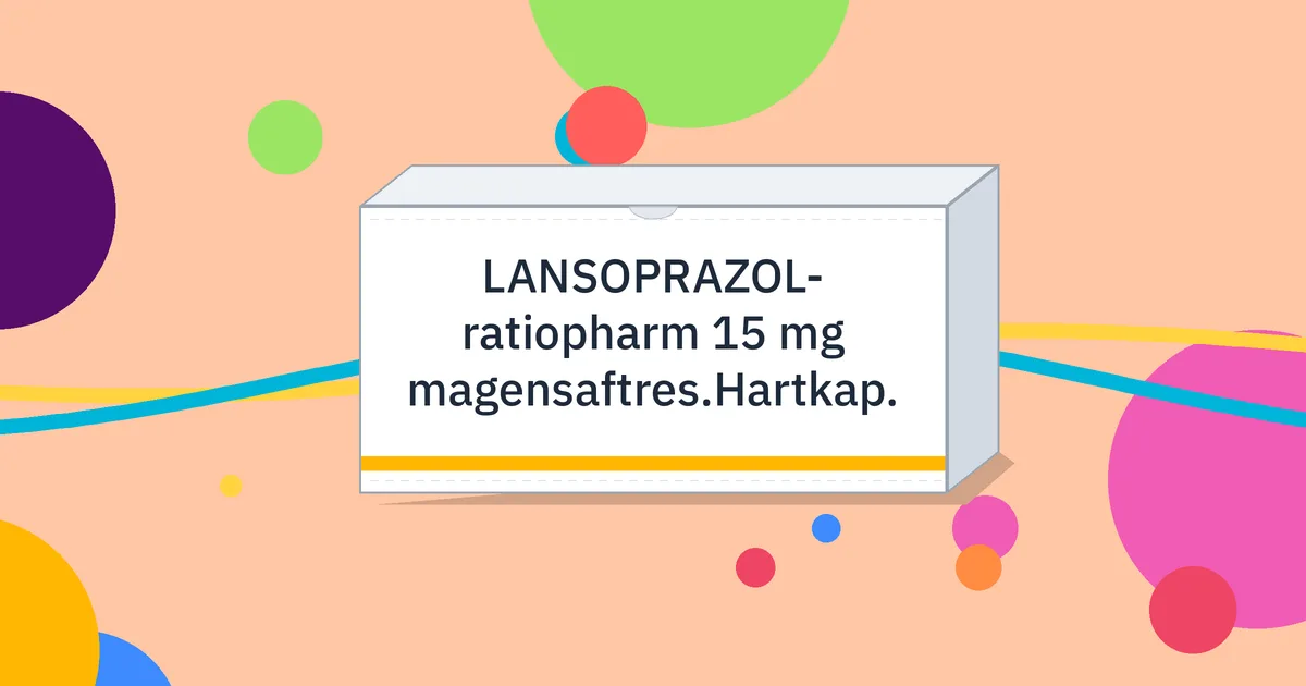 Symbolbild: Packung mit der Aufschrift LANSOPRAZOL-ratiopharm 15 mg magensaftres.Hartkap. (PZN 00217432) – Verfügbarkeit und Bezug in Apotheken in Frankfurt am Main