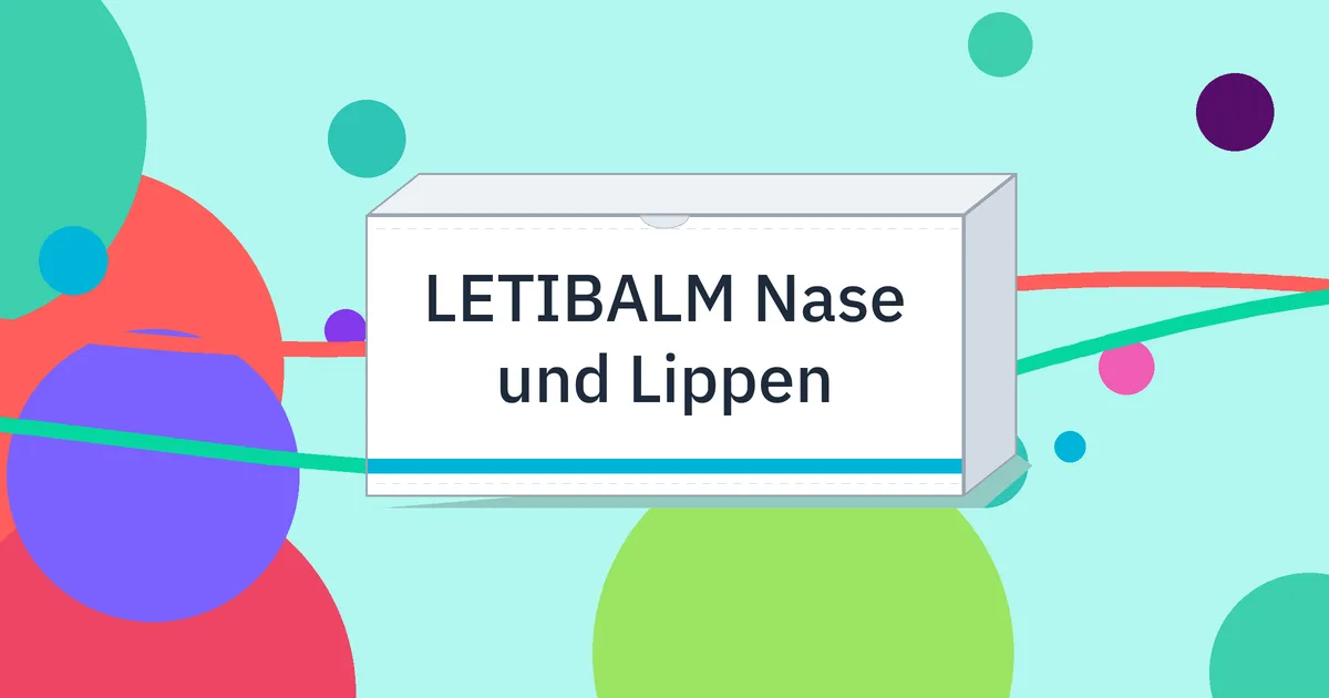 Symbolbild: Packung mit der Aufschrift LETIBALM Nase und Lippen (PZN 11184983) – Verfügbarkeit und Bezug in Apotheken in Frankfurt am Main