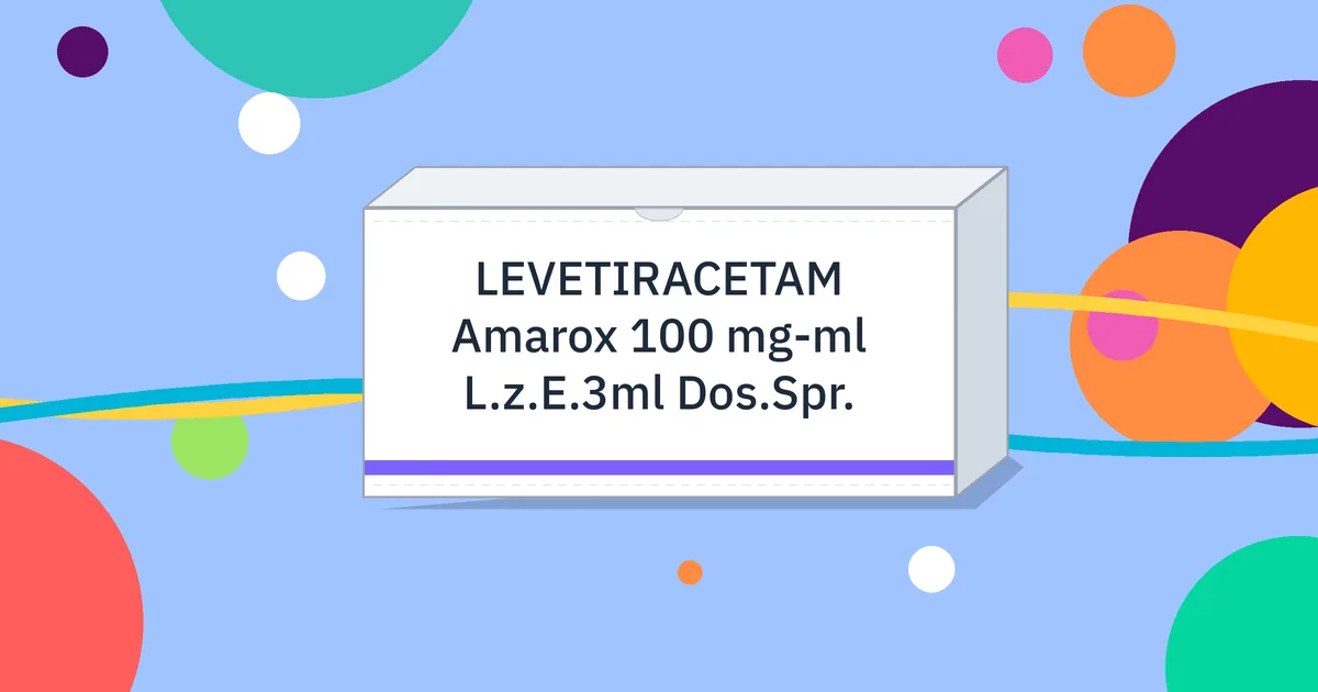 Symbolbild: Packung mit der Aufschrift LEVETIRACETAM Amarox 100 mg-ml L.z.E.3ml Dos.Spr. (PZN 17991609) – Verfügbarkeit und Bezug in Apotheken in Frankfurt am Main
