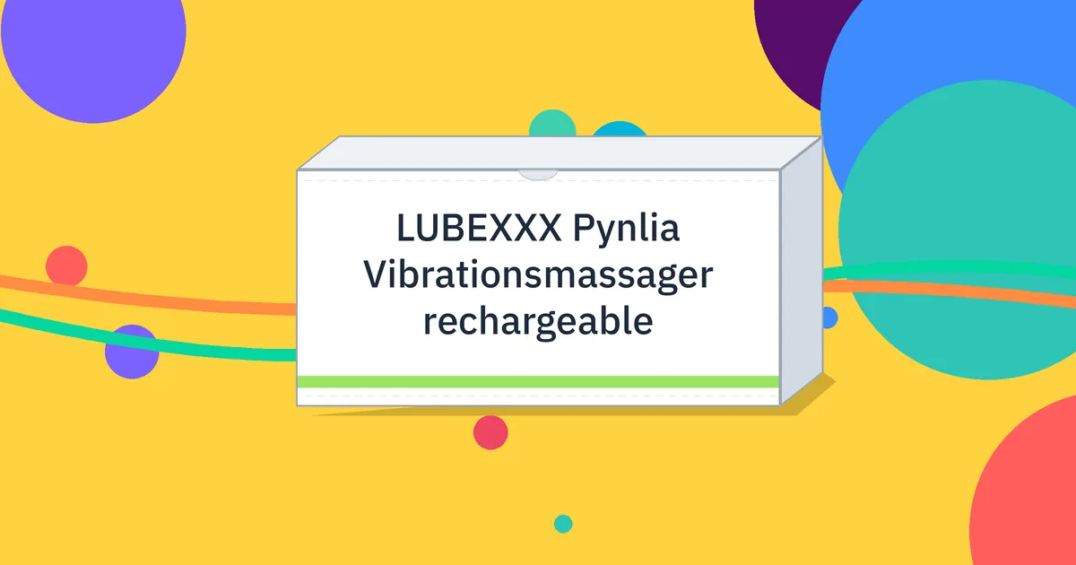 Symbolbild: Packung mit der Aufschrift LUBEXXX Pynlia Vibrationsmassager rechargeable (PZN 19155082) – Verfügbarkeit und Bezug in Apotheken in Frankfurt am Main