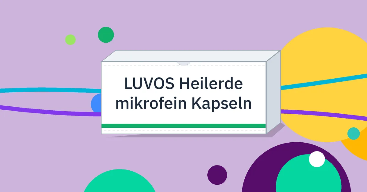 Symbolbild: Packung mit der Aufschrift LUVOS Heilerde mikrofein Kapseln (PZN 06129404) – Verfügbarkeit und Bezug in Apotheken in Frankfurt am Main