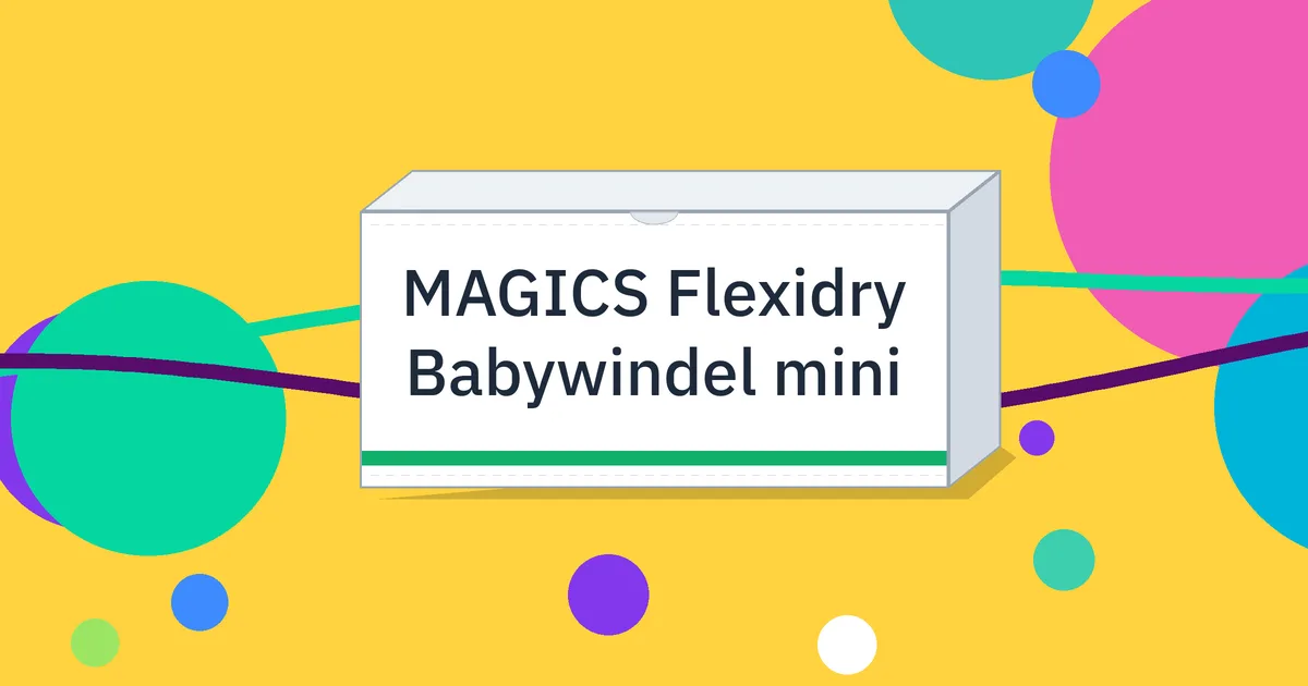 Symbolbild: Packung mit der Aufschrift MAGICS Flexidry Babywindel mini (PZN 12486060) – Verfügbarkeit und Bezug in Apotheken in Frankfurt am Main