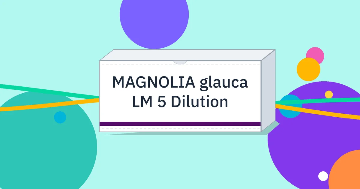 Symbolbild: Packung mit der Aufschrift MAGNOLIA glauca LM 5 Dilution (PZN 13539321) – Verfügbarkeit und Bezug in Apotheken in Frankfurt am Main