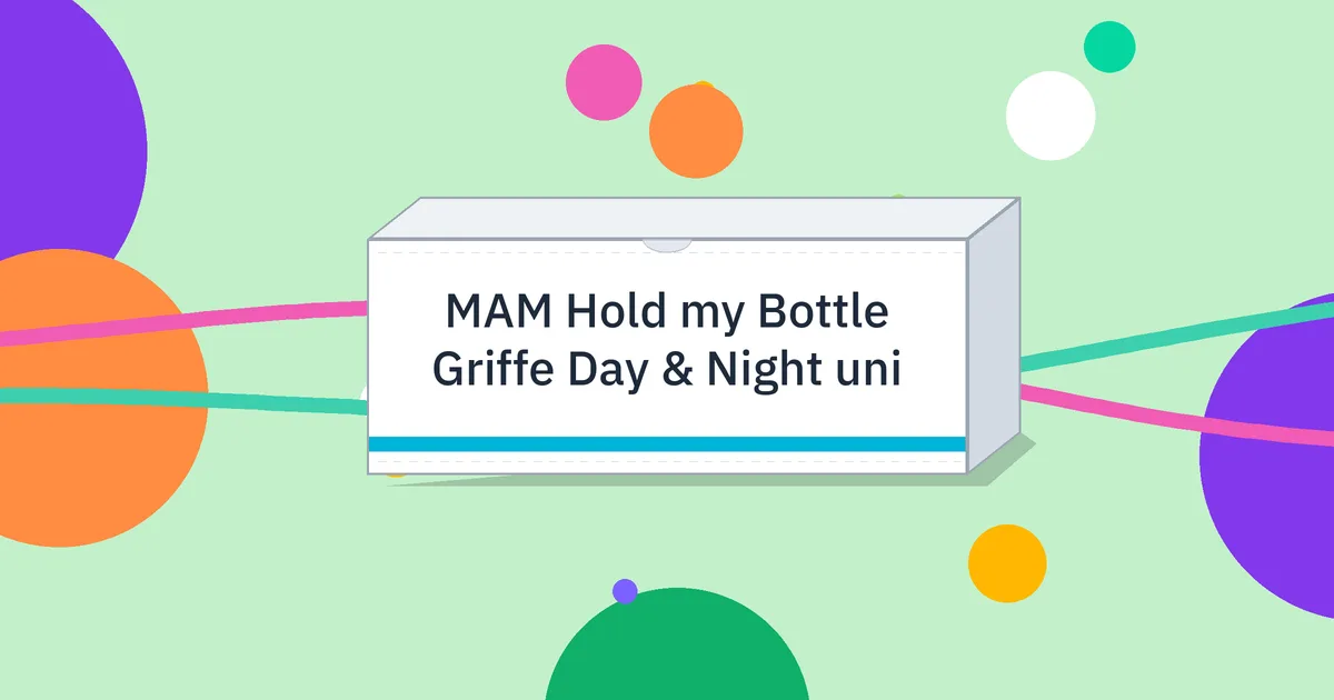 Symbolbild: Packung mit der Aufschrift MAM Hold my Bottle Griffe Day & Night uni (PZN 16834871) – Verfügbarkeit und Bezug in Apotheken in Frankfurt am Main