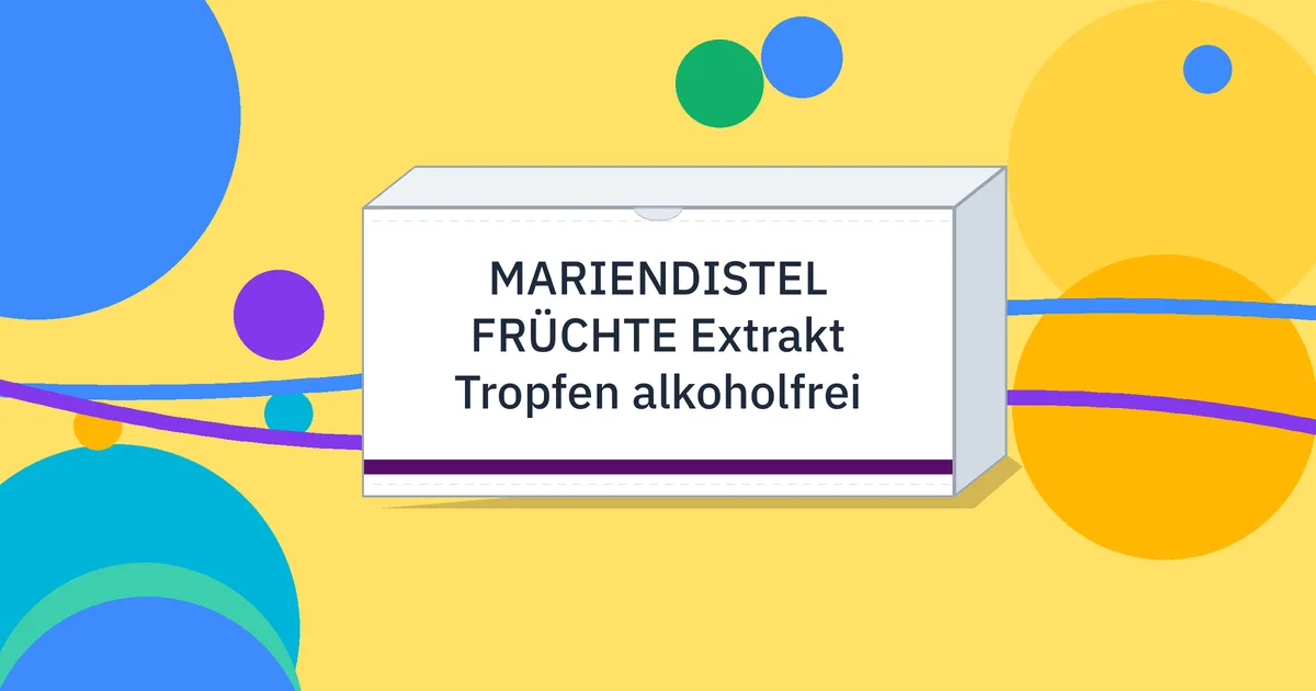 Symbolbild: Packung mit der Aufschrift MARIENDISTEL FRÜCHTE Extrakt Tropfen alkoholfrei (PZN 20283141) – Verfügbarkeit und Bezug in Apotheken in Frankfurt am Main