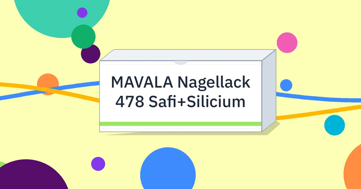Symbolbild: Packung mit der Aufschrift MAVALA Nagellack 478 Safi+Silicium (PZN 19785558) – Verfügbarkeit und Bezug in Apotheken in Frankfurt am Main