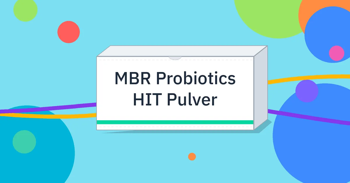 Symbolbild: Packung mit der Aufschrift MBR Probiotics HIT Pulver (PZN 20948445) – Verfügbarkeit und Bezug in Apotheken in Frankfurt am Main