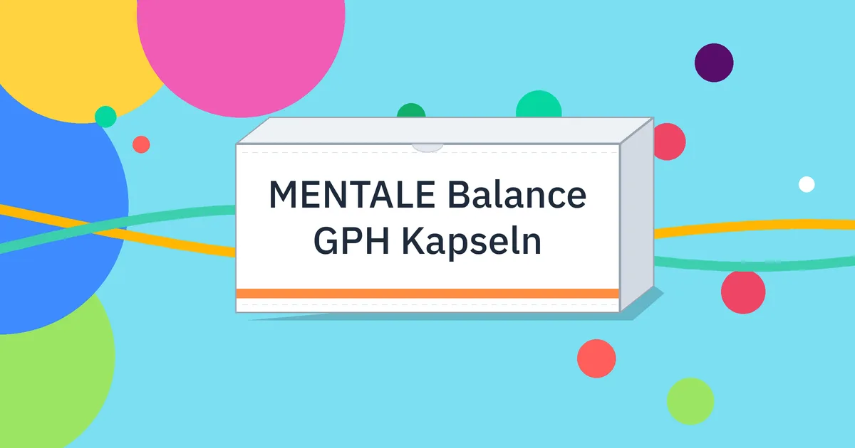 Symbolbild: Packung mit der Aufschrift MENTALE Balance GPH Kapseln (PZN 17824314) – Verfügbarkeit und Bezug in Apotheken in Frankfurt am Main