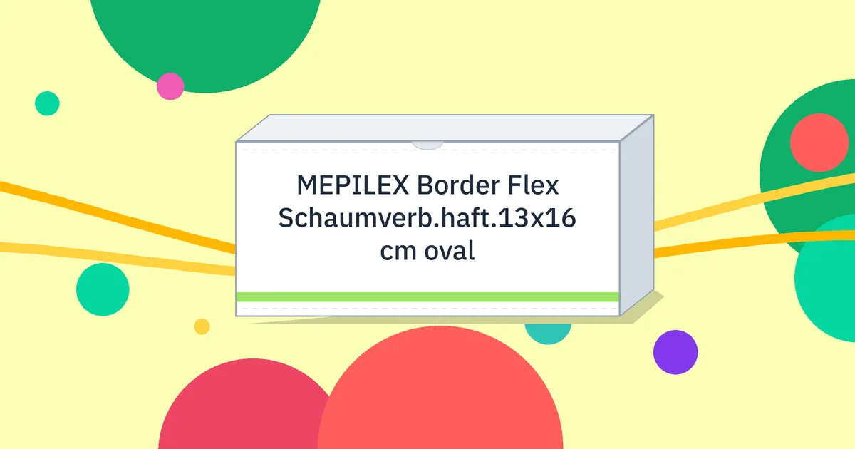 Symbolbild: Packung mit der Aufschrift MEPILEX Border Flex Schaumverb.haft.13x16 cm oval (PZN 19723184) – Verfügbarkeit und Bezug in Apotheken in Frankfurt am Main