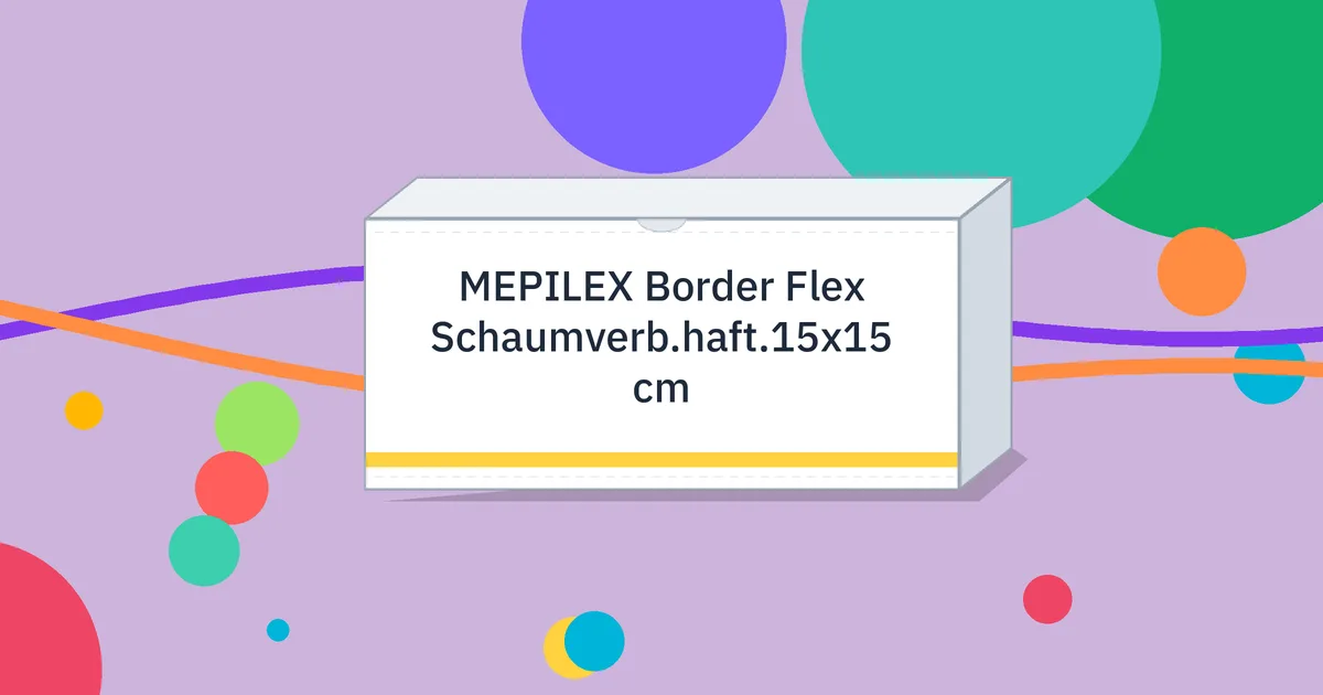 Symbolbild: Packung mit der Aufschrift MEPILEX Border Flex Schaumverb.haft.15x15 cm (PZN 19702041) – Verfügbarkeit und Bezug in Apotheken in Frankfurt am Main