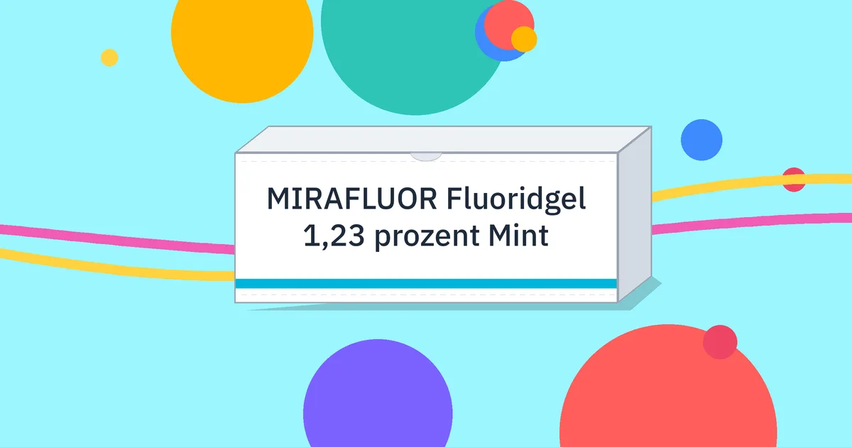Symbolbild: Packung mit der Aufschrift MIRAFLUOR Fluoridgel 1,23 prozent Mint (PZN 02130681) – Verfügbarkeit und Bezug in Apotheken in Frankfurt am Main