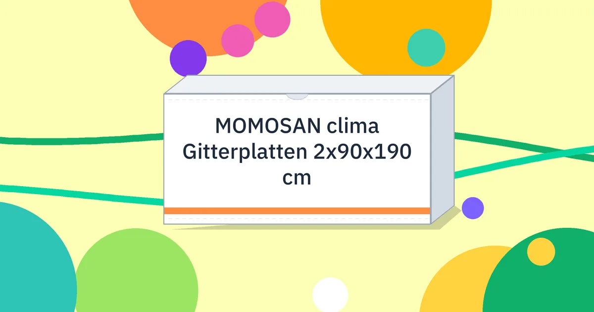 Symbolbild: Packung mit der Aufschrift MOMOSAN clima Gitterplatten 2x90x190 cm (PZN 02244723) – Verfügbarkeit und Bezug in Apotheken in Frankfurt am Main