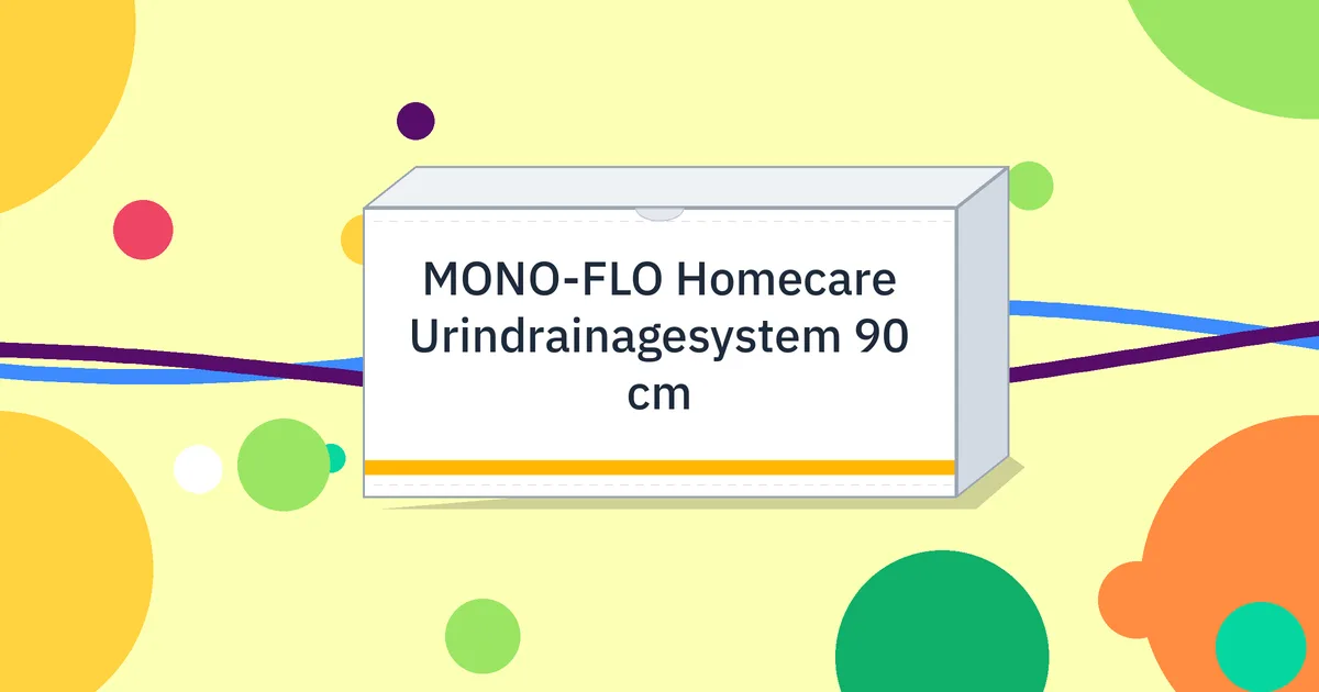 Symbolbild: Packung mit der Aufschrift MONO-FLO Homecare Urindrainagesystem 90 cm (PZN 09728708) – Verfügbarkeit und Bezug in Apotheken in Frankfurt am Main