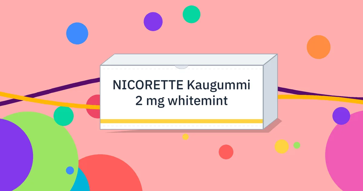 Symbolbild: Packung mit der Aufschrift NICORETTE Kaugummi 2 mg whitemint (PZN 18035571) – Verfügbarkeit und Bezug in Apotheken in Frankfurt am Main