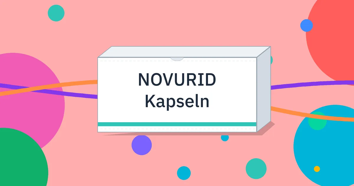 Symbolbild: Packung mit der Aufschrift NOVURID Kapseln (PZN 11636600) – Verfügbarkeit und Bezug in Apotheken in Frankfurt am Main