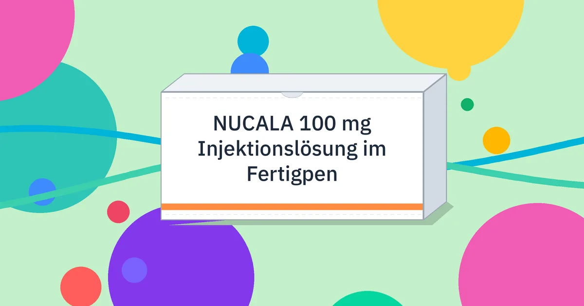 Symbolbild: Packung mit der Aufschrift NUCALA 100 mg Injektionslösung im Fertigpen (PZN 16199570) – Verfügbarkeit und Bezug in Apotheken in Frankfurt am Main