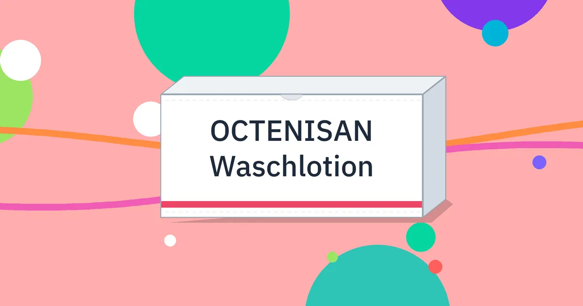 Symbolbild: Packung mit der Aufschrift OCTENISAN Waschlotion (PZN 05702770) – Verfügbarkeit und Bezug in Apotheken in Frankfurt am Main