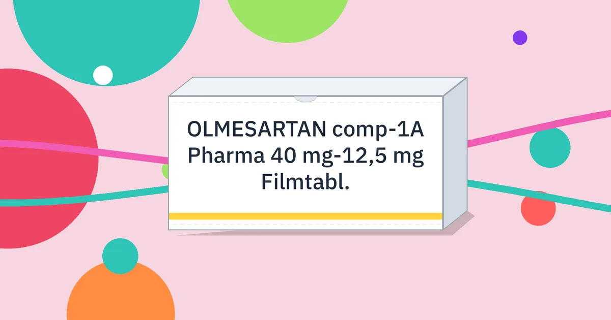 Symbolbild: Packung mit der Aufschrift OLMESARTAN comp-1A Pharma 40 mg-12,5 mg Filmtabl. (PZN 12359717) – Verfügbarkeit und Bezug in Apotheken in Frankfurt am Main