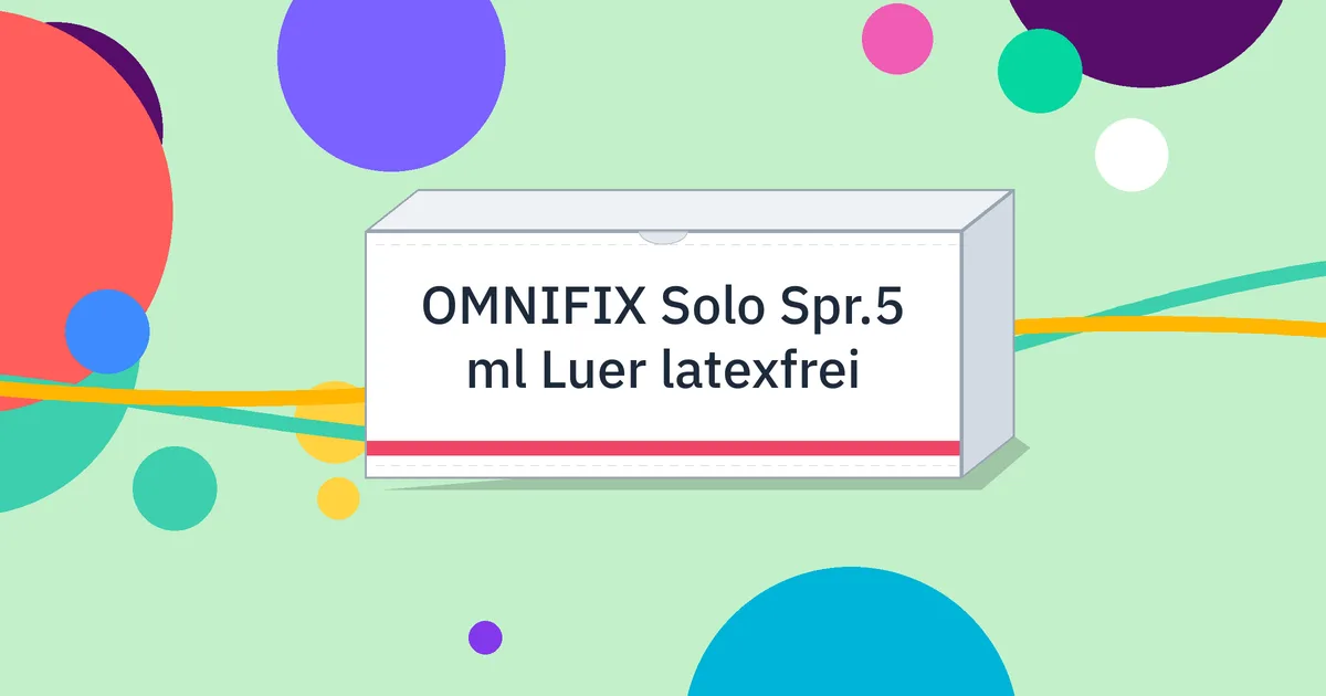 Symbolbild: Packung mit der Aufschrift OMNIFIX Solo Spr.5 ml Luer latexfrei (PZN 00569958) – Verfügbarkeit und Bezug in Apotheken in Frankfurt am Main