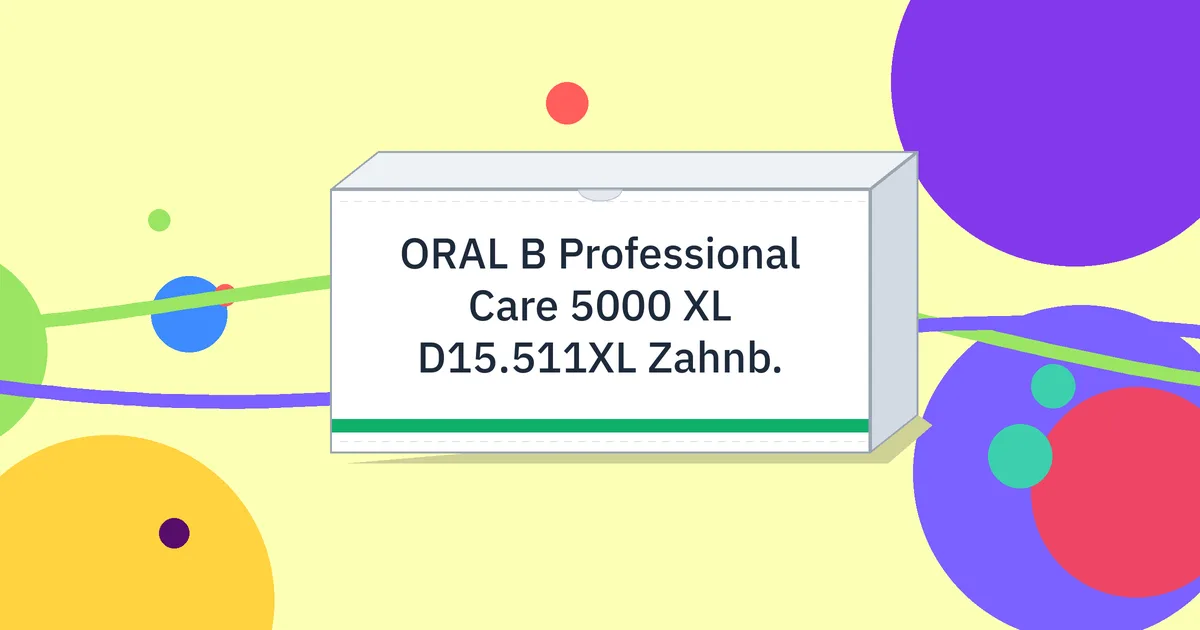 Symbolbild: Packung mit der Aufschrift ORAL B Professional Care 5000 XL D15.511XL Zahnb. (PZN 03364843) – Verfügbarkeit und Bezug in Apotheken in Frankfurt am Main